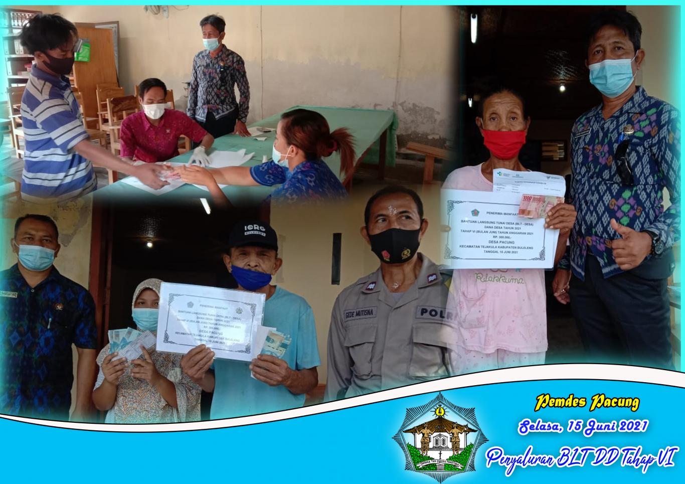 Penyaluran BLT DD Tahap VI PEMDES PACUNG - Website Desa Pacung