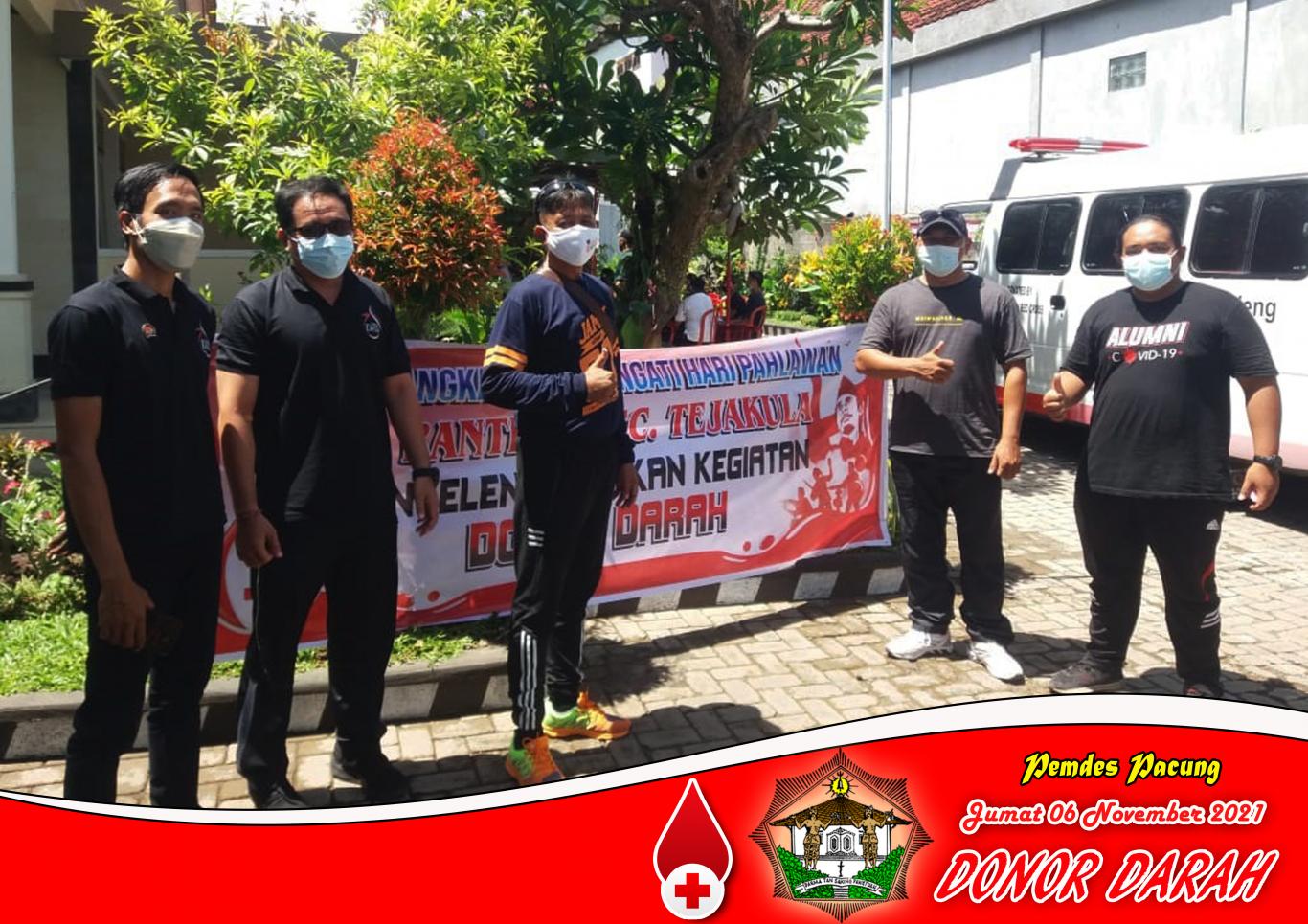 Lima Punggawa Pemerintah Desa Pacung Donor Darah - Website Desa Pacung