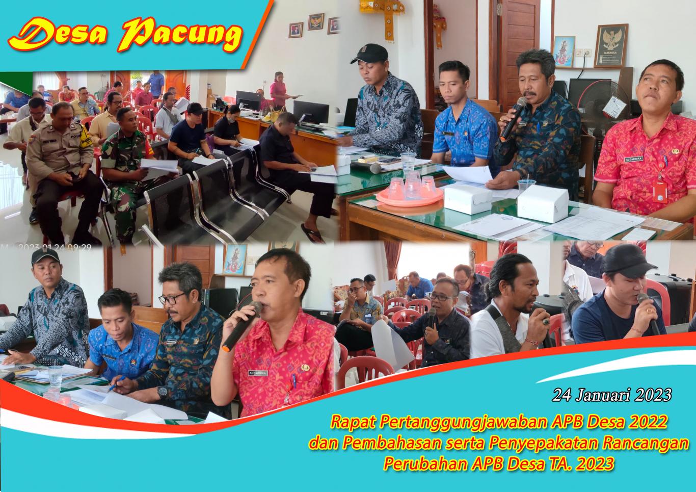 Rapat Pertanggungjawaban APB Desa 2022 dan Membahas serta Penetapan ...