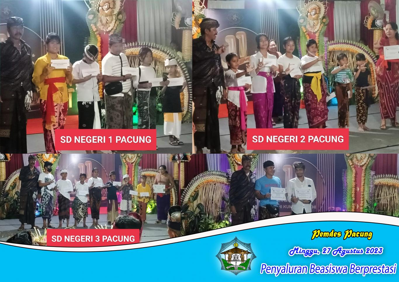 Bapak Perbekel Pacung Serahkan BEASISWA Berprestasi Sebesar 10 Juta ...