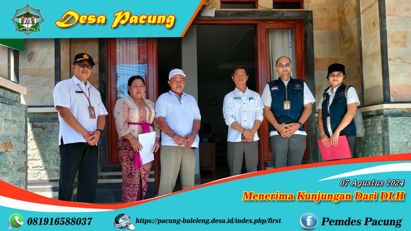 Menerima Kunjungan Dari Dinas Lingkungan Hidup - Website Desa Pacung