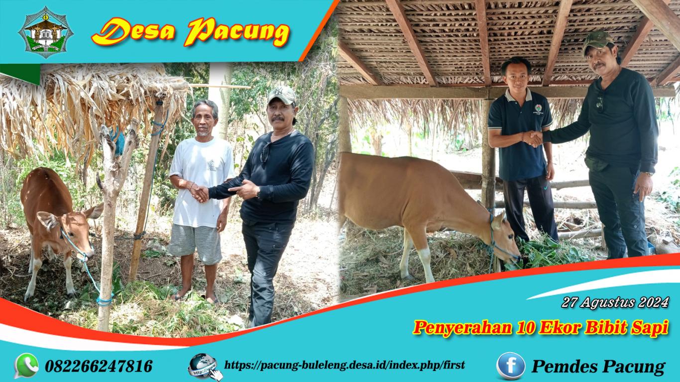 Realisasi Program Ketahanan Pangan Desa Pascung Berupa 10 Ekor Bibit ...